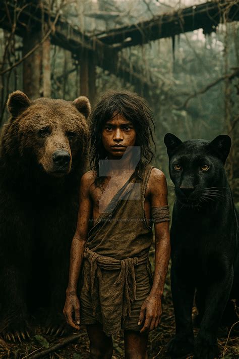 Mowgli Baloo And Bagheera By Aarontigertear On Deviantart