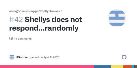 Shellys Does Not Respond Randomly Issue Mongoose Os Apps Shelly Homekit GitHub