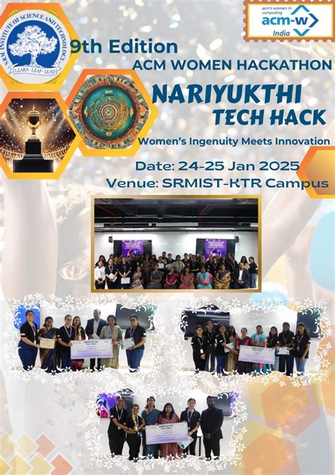 School Of Computing Srmist On Linkedin Acm Srmist Nariyukthin Code Techhack