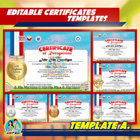 Classroom Recognition Certificate Template A Kaguro Ph