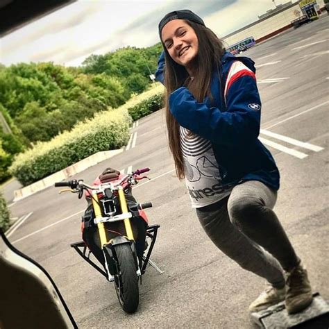 Sarah Lezito Motorcycle Girl Biker Girl Stunt Bike