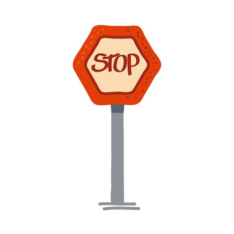 Cute Stop Signal 3662005 Vector Art At Vecteezy