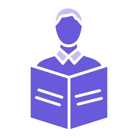 Premium Vector Student Reading Book Vector Illustration