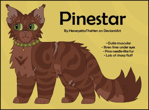 Warrior Cats Design 84 Pinestar By Heneryettathehen On Deviantart