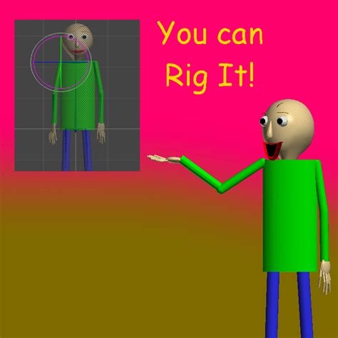New Baldi Model For Anim8or By Oranio2010 By Oranio2010
