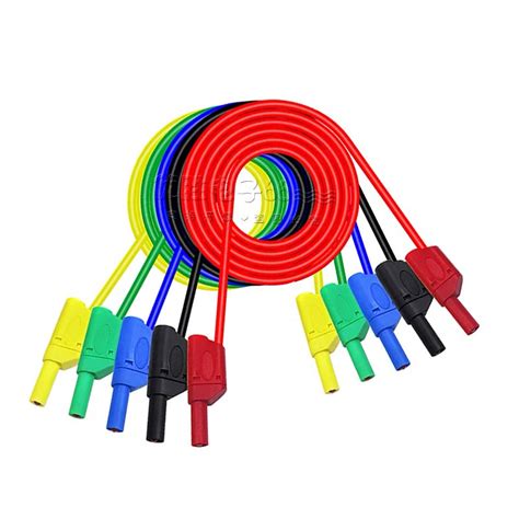 雙頭4mm香蕉插頭高壓安全護套插頭測試線1000v20a試驗連接線導線~特價 Yahoo奇摩拍賣