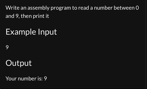 Solved Write An Assembly Program To Read A Number Between 0