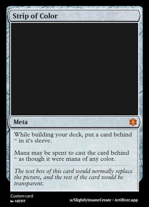 New Card Type Idea Meta R Custommagic