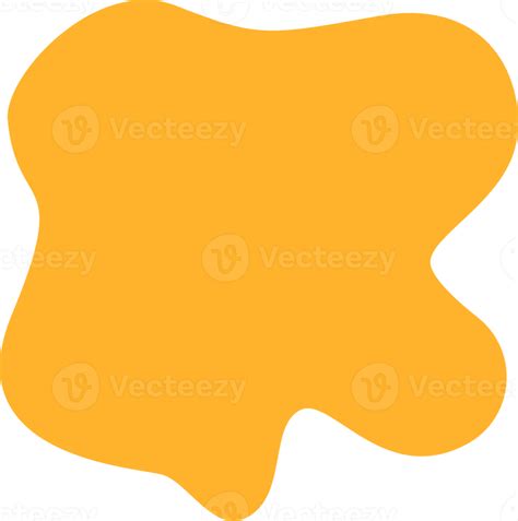 Freestyle Shape Abstract Art With Yellow Color 12628374 Png