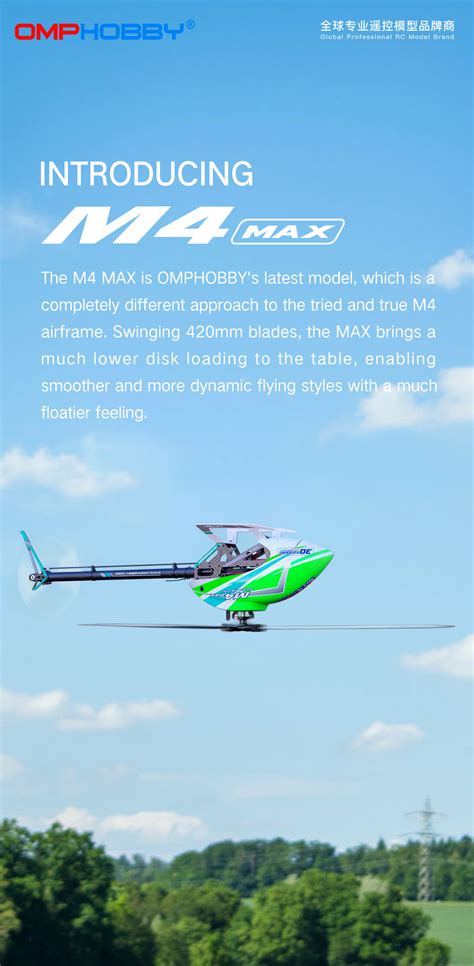 Omphobby M4 Max Rc Helicopter Kit Set Combo Set