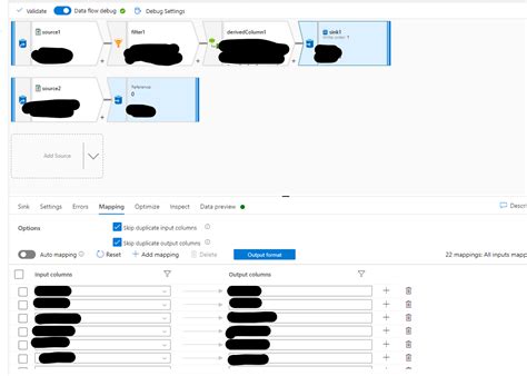 How To Do Dynamic Maping For Column For Sink In Data Flow Using Adf Microsoft Qanda