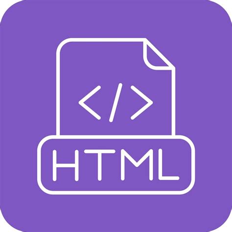 Html 파일 아이콘 터 이미지는 컴퓨터 프로그래밍에 사용할 수 있습니다 프리미엄 벡터