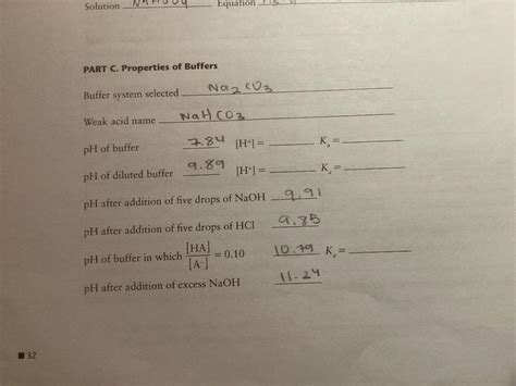 32 Solution Part C Properties Of Buffers Buffer