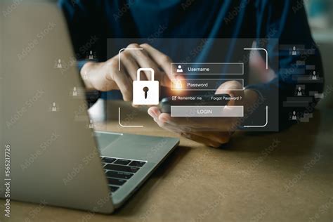 Cybersecurity Login With Username And Password User Privacy Security
