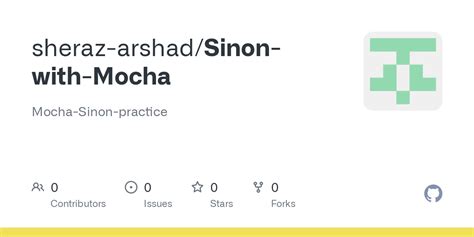 github sheraz arshad sinon with mocha mocha sinon practice