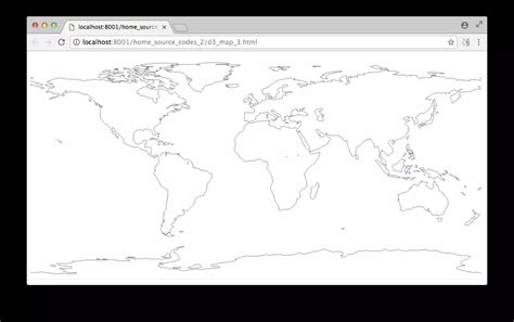 Tracer Une Simple Carte Du Monde Avec D3js Et Topojson