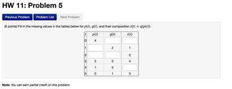 Solved HW 11 Problem 5 Previous Problem Problem List Next Chegg Com