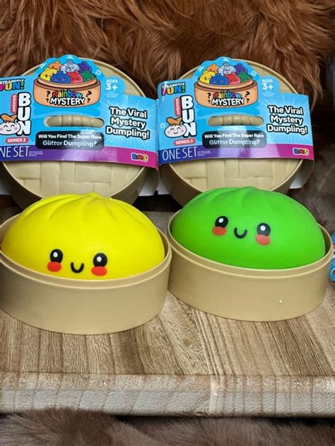 Rms Toys The Viral Rainbow Squishy Dumpling Series 3 Yellow And