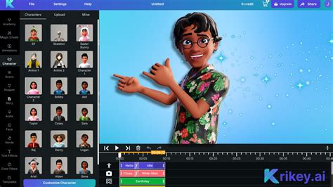 Krikey Ai Character Generator Video Editor To Create An Ai Cartoon