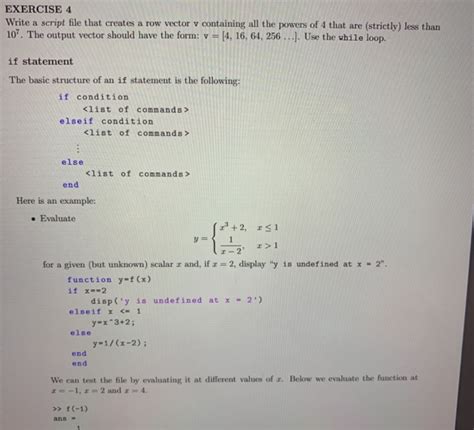 Solved Exercise 4 Write A Script File That Creates A Row