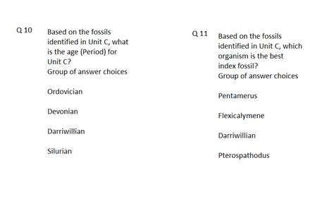 [solved] q 10 based on the fossils q 11 based on the fossils