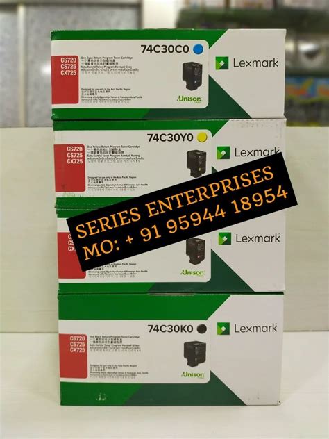 Lexmark Cs720 Cs725 Cx725 Black Toner Cartridge 74c30k0 5000