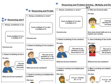 White Rose Maths Year 4 Block 4 Multiplication And Division Problem Solving And Reasoning
