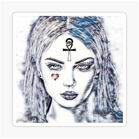Anime Manga Cool Egypt Ankh Sticker For Sale By Mort1sart Redbubble