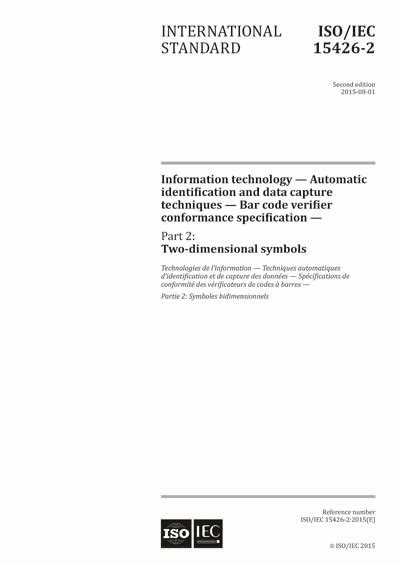 ISO IEC Information Technology Automatic Identification And Data Capture