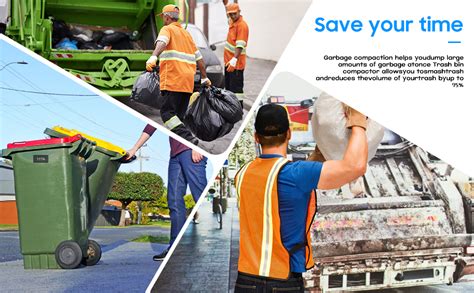 Touchless Manual Trash Compactor Trash Bin Compactor With Push Down Handle