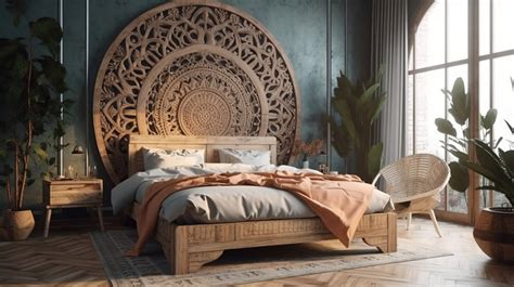 Bedroom Interior Bohemian In 3d Design Backgrounds  Free Download Pikbest