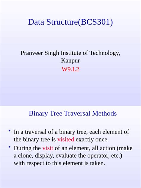 Traversal Methods Pdf Computer Programming Algorithms