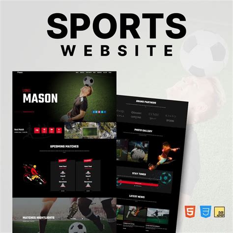 Animated Sports ⚽⚾ Website Template Html Css Javascript — K2infocom Buymeacoffee