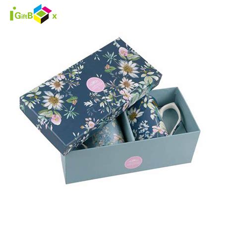 Wholesale Custom Glass Cup Packaging T Box With Inserts Coffee