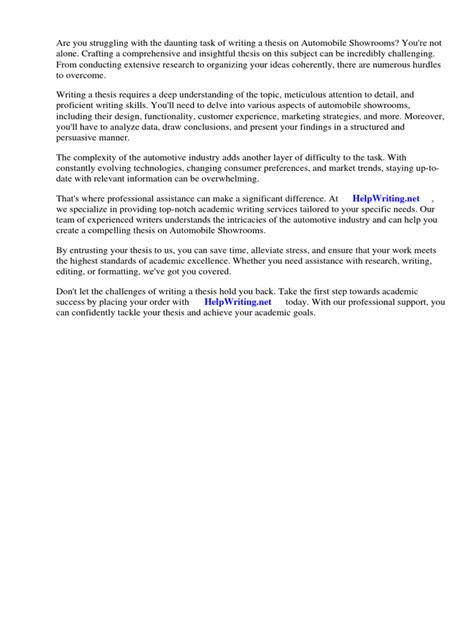 Automobile Showroom Thesis Pdf Computing