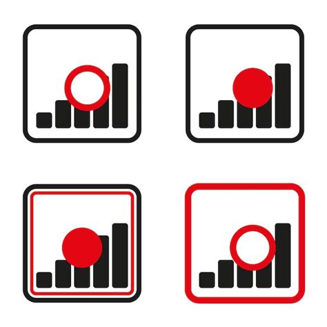 Premium Vector Graph Icons Set With Highlight Bar Charts Comparison Data Visualization