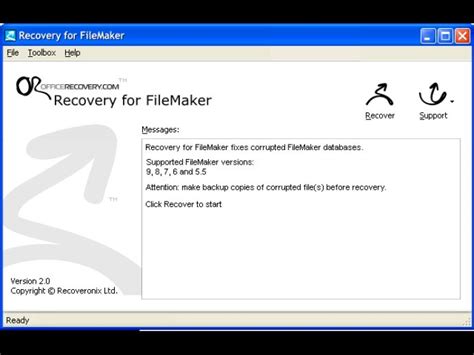 Recovery For Filemaker Download And Review