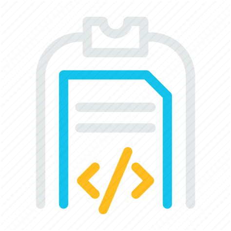 Clipboard Code Document Extension File Format Script Icon