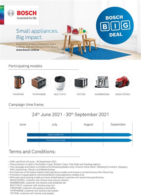 Bosch Klein Promo Ts And Cs Hirschs