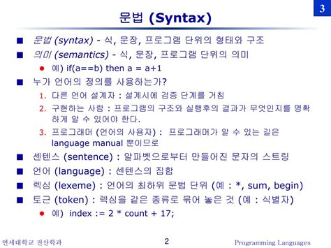 ppt chapter 3 describing syntax and semantics powerpoint presentation