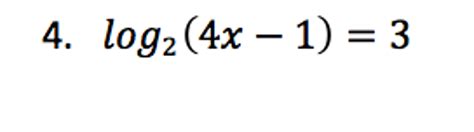 solved 4 log2 4x 1 3