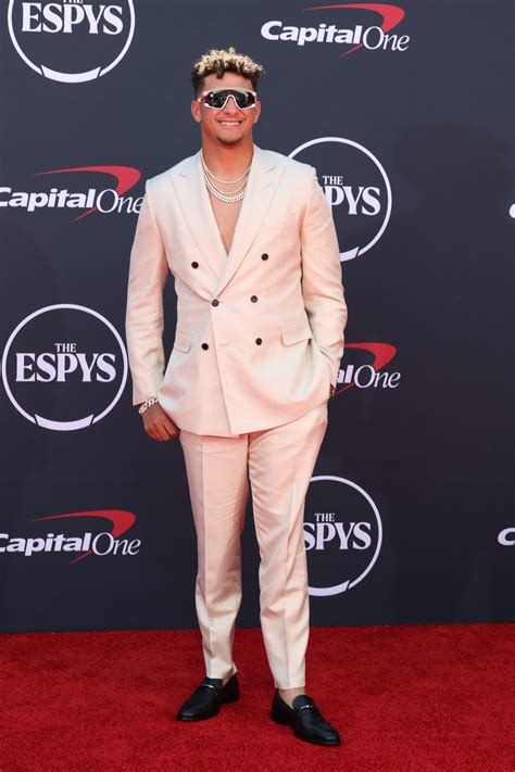 Patrick Mahomes Brittany Mahomes Arrive At 2023 Espys Ceremony Red