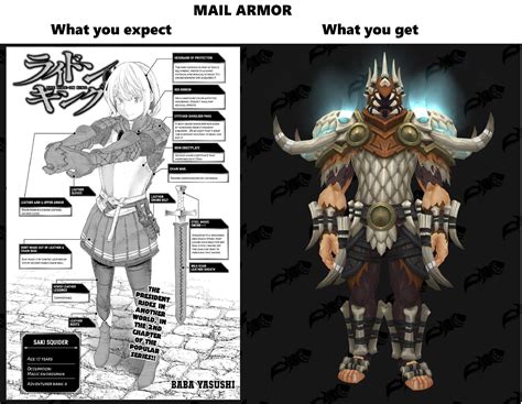 Another Set Of Mail Armor Without Mail In It Rwow