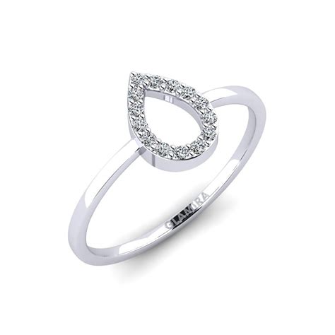 Buy 0 112 Carat Round Cut Zirconia 9ct White Gold Glamira Ring Tirar Glamira Uk