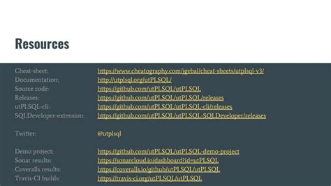 Prohuddle Utplsql V3 Ultimate Unit Testing Framework For Oracle Ppt
