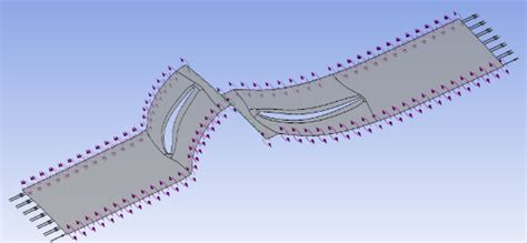 computational domain of rotor and stator the calculated unsteady force