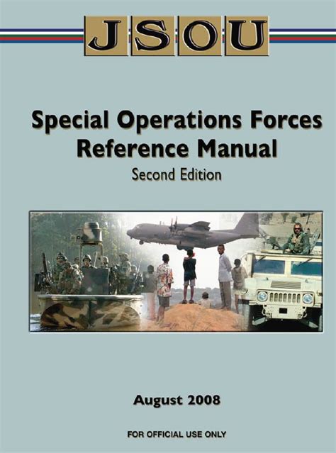 Special Operations Combatives Program Manual