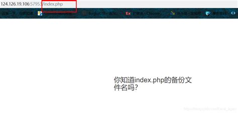 Writeup：你知道indexphp的备份文件名吗安全sy0ung Gitcode 开源社区