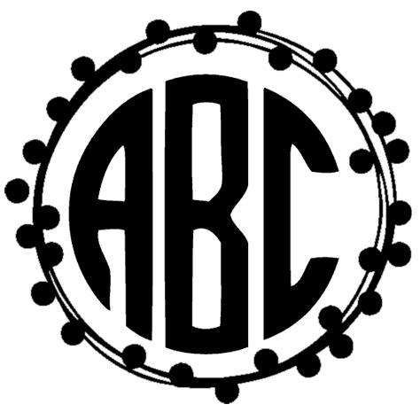 Circle Monogram Font Free Create Online With Free Monogram Maker