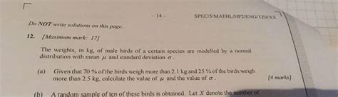 Normal Distribution Question R Askmath